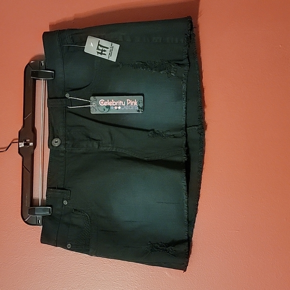 Celebrity Pink | Skirts | Plus Size Xxl Nwt Hot Topic Black Denim ...